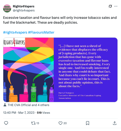 Is Rights4Vapers the right place to learn about vaping policy?